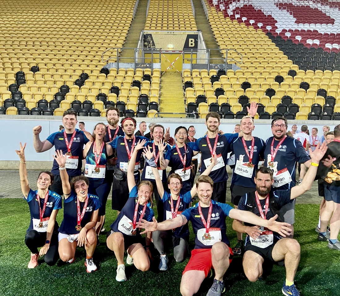 MPI-CBG team spirit at Dresden running event: MPI-CBG
